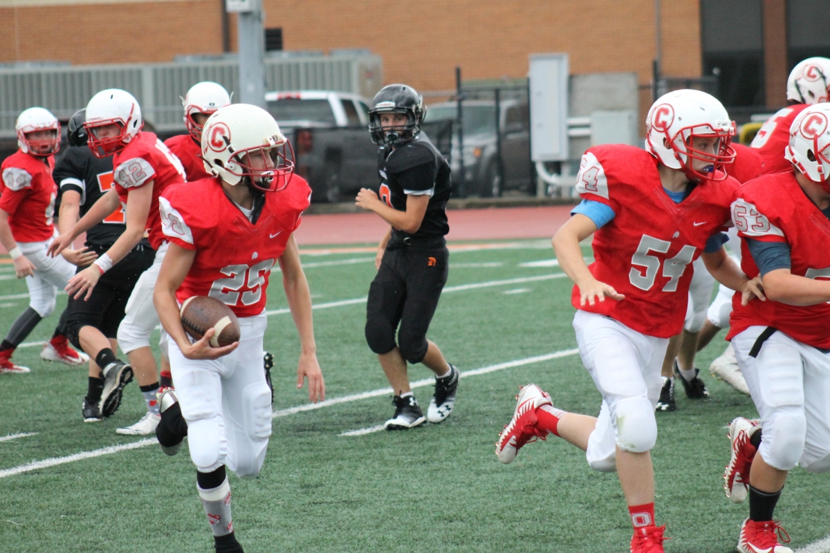 CMS Football Sweep at Waynesville