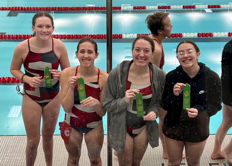Girls Place at SWBL Swim Tournament